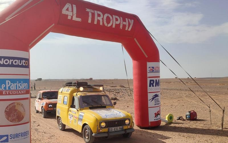 le 4L trophy 2023 avec une éniséenne et des éniséens